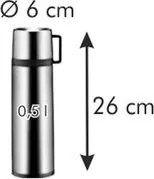TESCOMA Termoska s hrníčkem CONSTANT 0,5 l, nerez