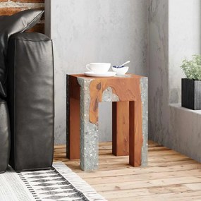 Stolička masivní teak a pryskyřice 243470