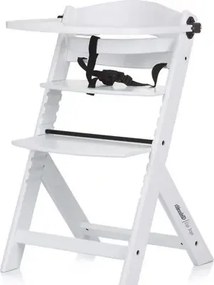 CHIPOLINO Dřevěná jídelní židlička Tip Top 2v1 White Wood