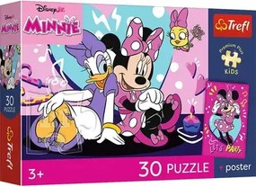 TREFL Puzzle Premium Plus Kids Minnie / 30 dílků / 27 x 20 cm / s plak