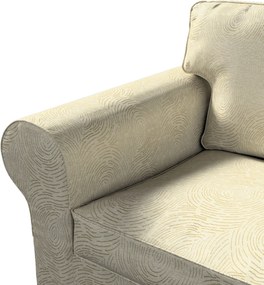 Potah na pohovku IKEA  Ektorp 3-místná, nerozkládací barva béžová látka lesklé, pletený vzor, vzorované