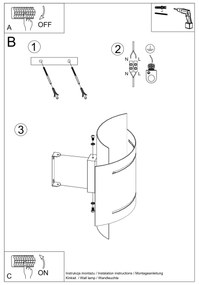 Nástěnné svítidlo Hestia, 1x černé kovové stínítko