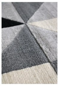JUTEX Kusový koberec Novara 18214 652 černo-bílý BARVA: Černá, ROZMĚR: 160x230 cm