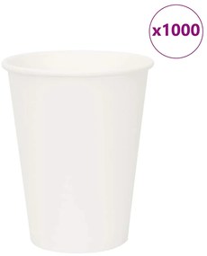 Papírové kelímky na kávu 1000 pcs 12oz 300ml bílé