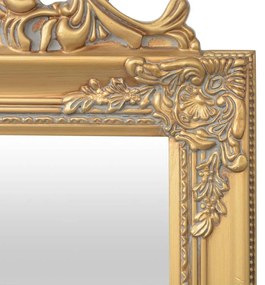 Volně stojící zrcadlo barokní styl 160 x 40 cm zlaté - Default Title