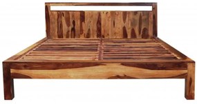 Indický nábytek - Postel Amba 160x200 z indického masivu palisandr Natural