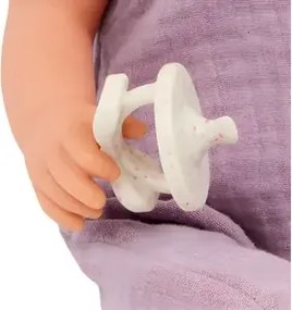 LULLABABY Panenka 35 cm v overalu s čelenkou Lila / od 2 let