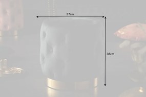 Designová taburetka Rococo 37 cm černá