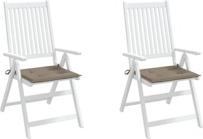 vidaXL Podušky na zahradní židli 2 ks 50x50x3 cm látka oxford [361083] Barva: Šedá