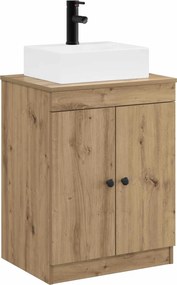 Sada koupelnového nábytku Dub artisan Kompozitní dřevo 3404257