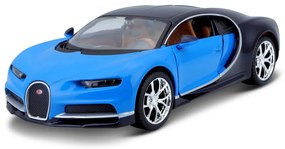 Maisto - Stavebnice - Bugatti Chiron, modrá, 1:24