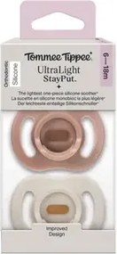 Tommee Tippee Ultra-light 6-18m Girl / Dudlík / silikonový / 2 ks