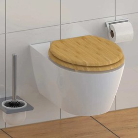 SCHÜTTE WC prkénko se soft-close mechanismem NATURAL BAMBOO [438760]