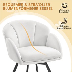 Sada 6 ks – Kancelářská židle Yaheetech – tmavě šedá, 57 cm (šířka) × 61 cm (hloubka) × 75 cm (výška) (267715339484)