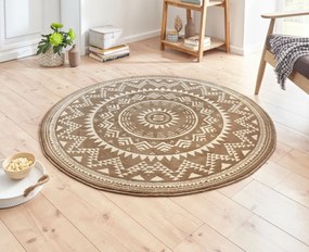 Hanse Home Collection koberce Kusový koberec Celebration 103443 Valencia Brown ROZMĚR: 200x200 (průměr) kruh