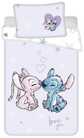 Jerry Fabrics Povlečení do postýlky Lilo and Stitch Purple baby 100x135, 40x60 cm