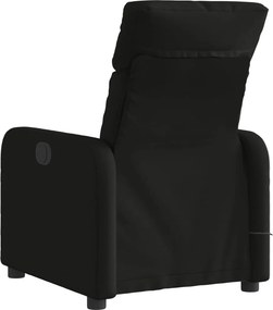 Elektrické masážní polohovací křeslo černé textil 3206692