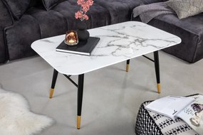 Konferenční stolek Paris 110cm bílý mramorový vzhled/ 41883