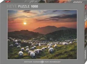 HEYE Puzzle Ovce a sopky / 1000 dílků / 70 × 50 cm