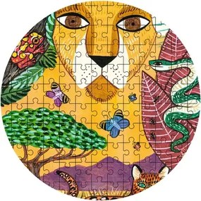 DJECO Obrysové puzzle Lev / 350 dílků / 46x60 cm