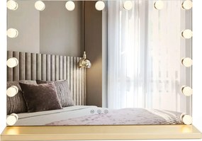 Rea Kosmetické zrcadlo 58x45 cm s regulovatelným LED osvětlením HOM-12012