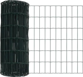 Euro plotové kotvení 25 x 0,8 m Ocel potažená PVC Zelená 3350323