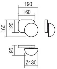 Redo 01-2469 - Nástěnné svítidlo LUMIEN 1xG9/10W/230V zlatá/bílá