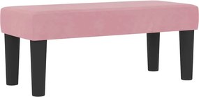 Postel s boxspringem s čelo Růžová 200 x 80 cm samet 3344479