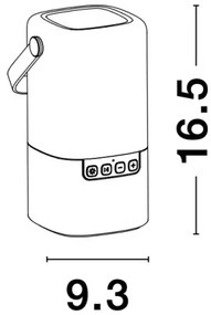 LED stojací lampa Ray 9.3 černé