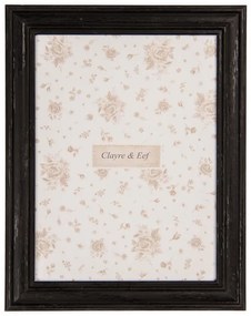 Černý dřevěný fotorámeček Vanderbilt L – na fotografii o průměru 15x20 cm