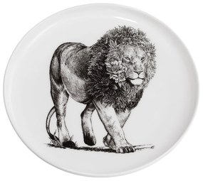 Bílý porcelánový talíř Maxwell &amp; Williams Marini Ferlazzo Lion, ø 20 cm