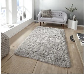 Světle šedý ručně tuftovaný koberec Think Rugs Polar PL Light Grey, 80 x 150 cm