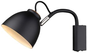 Halo Design 738366 nástěnná lampa Nivå černá, ø14cm