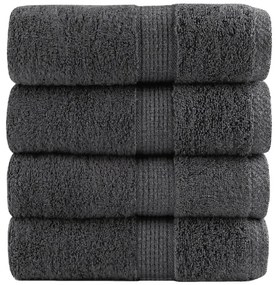 Prémiové ručníky pro hosty SOLUND 4 ks antracitové 30x50 cm 600 g/m² 137153