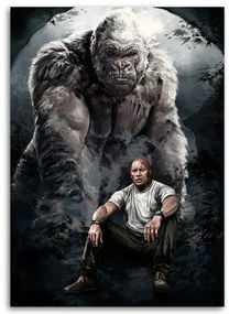 Gario Obraz na plátně Rampage Ničitelé, Dwayne "The Rock" Johnson - Dmitry Belov Rozměry: 40 x 60 cm