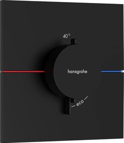 Hansgrohe ShowerSelect Comfort E, termostat pod omítku, černá matná, HAN-15574670