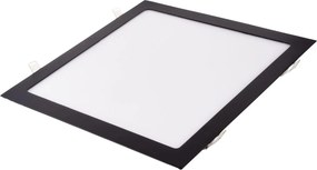 T-LED Černý vestavný LED panel hranatý 300 x 300mm 24W 24V CCT 102215