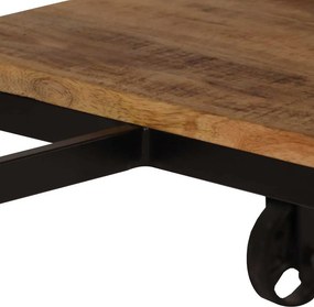 Psací stůl se skládací stoličkou masivní mangovník 115x50x76 cm 245261