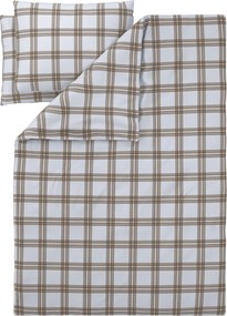 Livarno® Ložní povlečení z jemného flanelu, 240 x 220 cm, 70 x 90 cm (kostka/béžová)