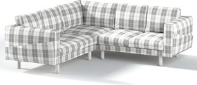 Potah na pohovku IKEA Norsborg rohová 4-místná barva šedá látka pletený vzor, vzorované