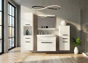 Koupelnový nábytek Belini bílý mat + umyvadlo + zrcadlo  ROD M 5/0/W/W/0/ZW