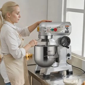 Komerční mixér na jídlo 18,7 l 3-rychlostní stojanový mixér na těsto 1100 W