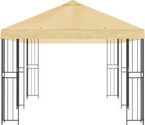 Zahradní altán 6 x 3 m Krémová Polyester a ocel 190 gsm 3375983
