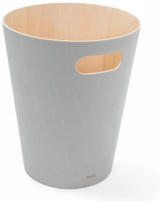 Odpadkový koš 28 cm Umbra WOODROW - světle šedý