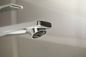 Hansgrohe Rebris E, vysoká umyvadlová baterie 240 s odtokovou soupravou s táhlem, CoolStart, EcoSmart, chromová, 72591000