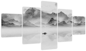 Obraz - Japonské jezero (125x70 cm)