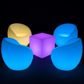 Svítící LED koule 30 cm – 6 RGB + 3 bílé