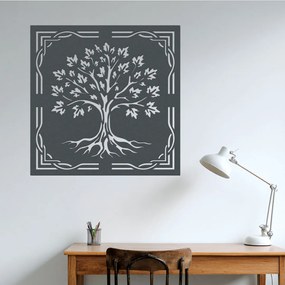 dřevo života Dřevěný strom PŘEDKŮ Rozměry (cm): 60x60, Zvolte barvu dekoru: Antracitová