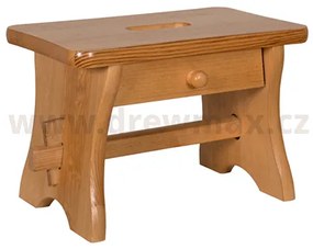 Drewmax KT255 - Dřevěná stolička v.25cm - Olše