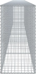 Gabionový koš s víkem 600 x 50 x 100 cm pozinkované železo 3295147
